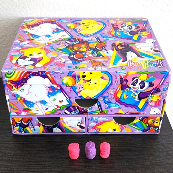 Lisa Frank | Other | Vintage Lisa Frank Jewelry Boxcraft Organizer ...
